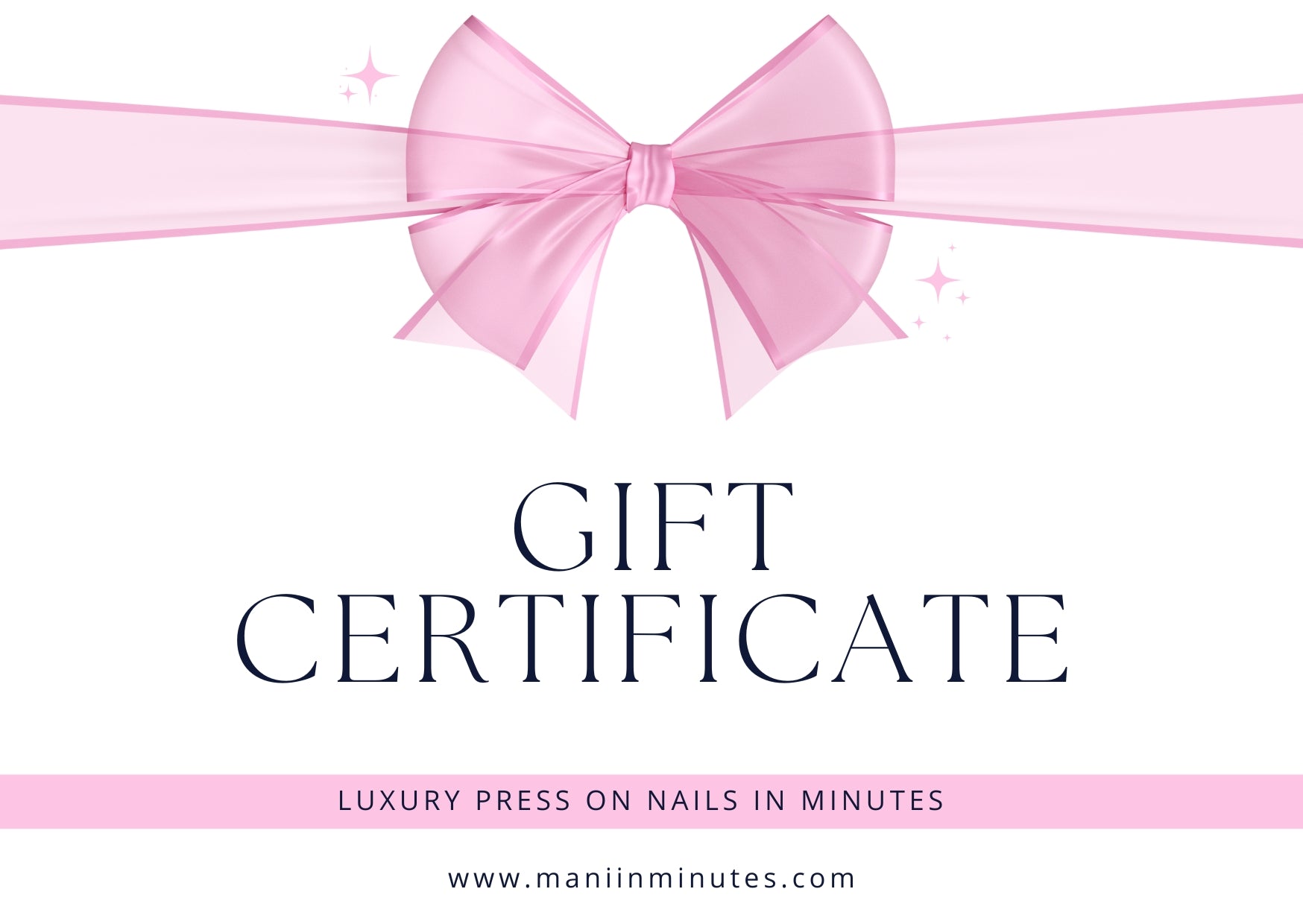 Mani In Minutes - Gift Card – Mani in Minutes